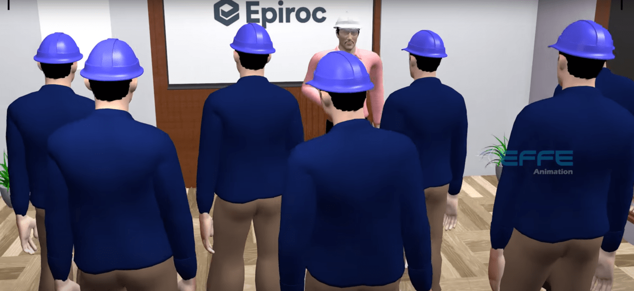 Enhanced Security:3D Safety Training by EFFE, the sign said.